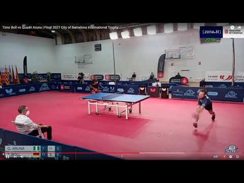 Timo Boll's HAND SWITCH vs Quadri Aruna | Final 2021 City of Barcelona International Trophy