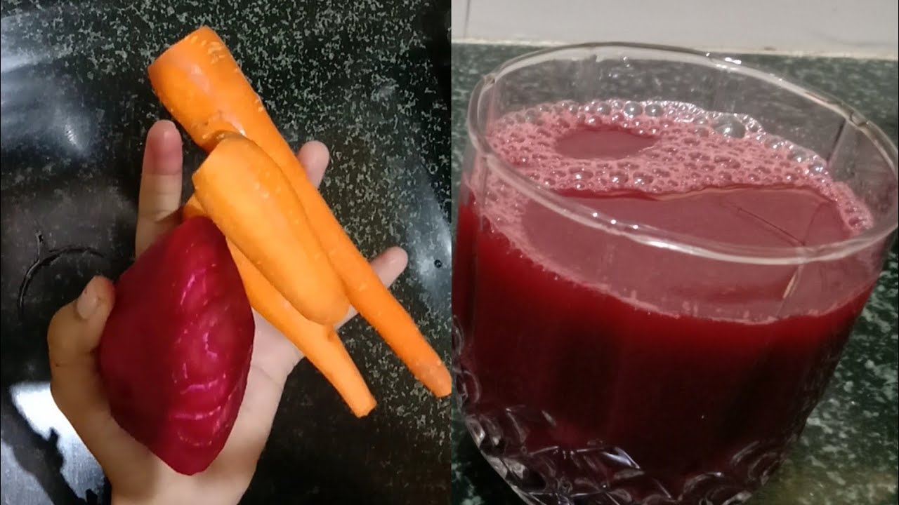 Healthy Carrot Beetroot juice for long life - YouTube