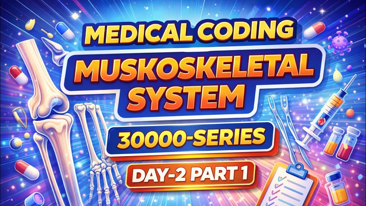 7TH CLASS CPT 20000K Series MUSCO- SKELETAL system #medicalcoding # ...