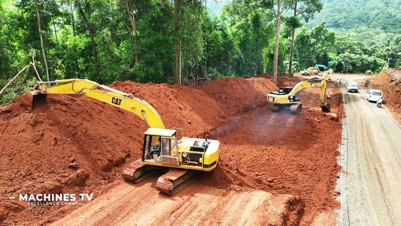 Incredible Making Detour Road On Mountain After Main Road Cut Off By ...