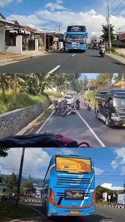 DRAGEDI PANJALU LAKA 3 MOTOR SEKALIGUS😱😬 .. #busmania #laka #viral #fyp #busartis #basuri # ...