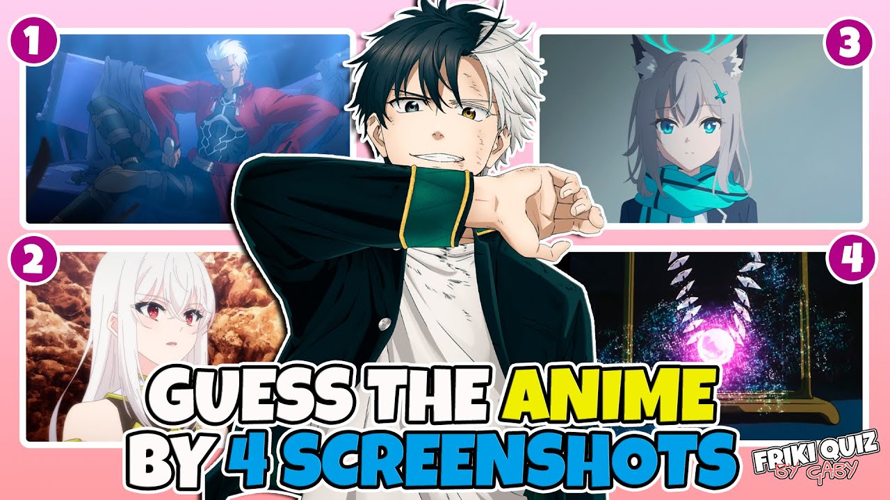 GUESS THE ANIME BY 4 SCREENSHOTS #3 | ANIME QUIZ | 30 ANIMES - YouTube