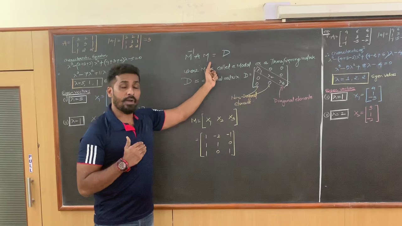 Diagonalisable Matrix - Eigen Values and Eigen Vectors - YouTube