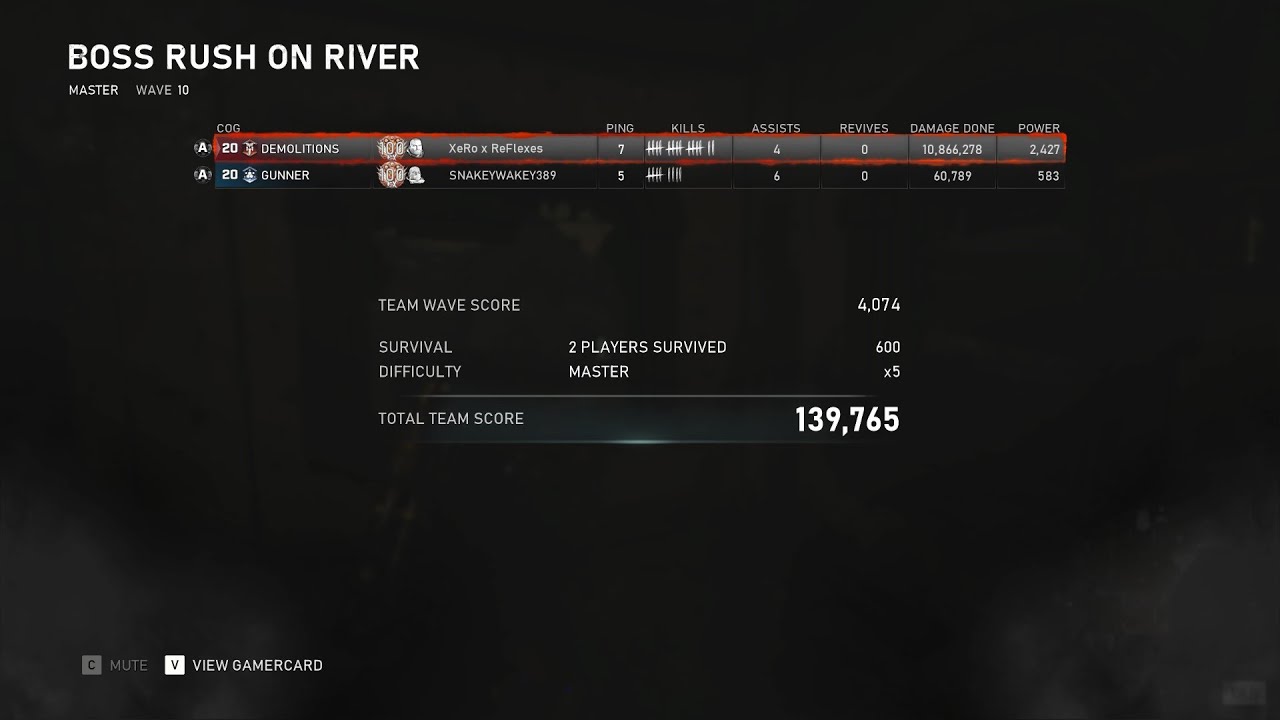 Gears 5 Master Boss Rush (2-Man) on River as Demolitions/Gunner - YouTube
