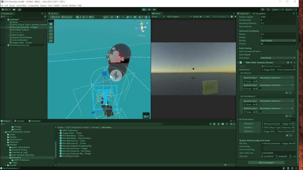 Playing Fetch With Puppy in Unity 3D (EZPZ Interaction Toolkit) - YouTube