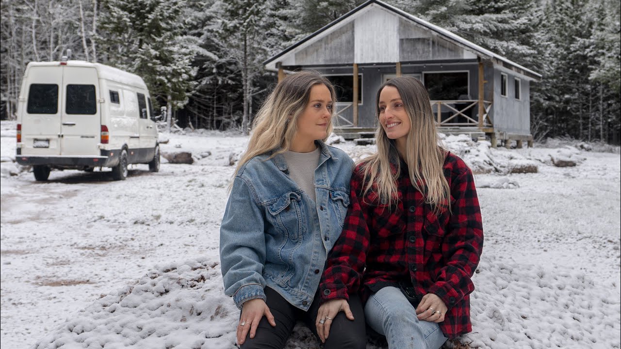 Building a Cabin in the Woods Alone - YouTube