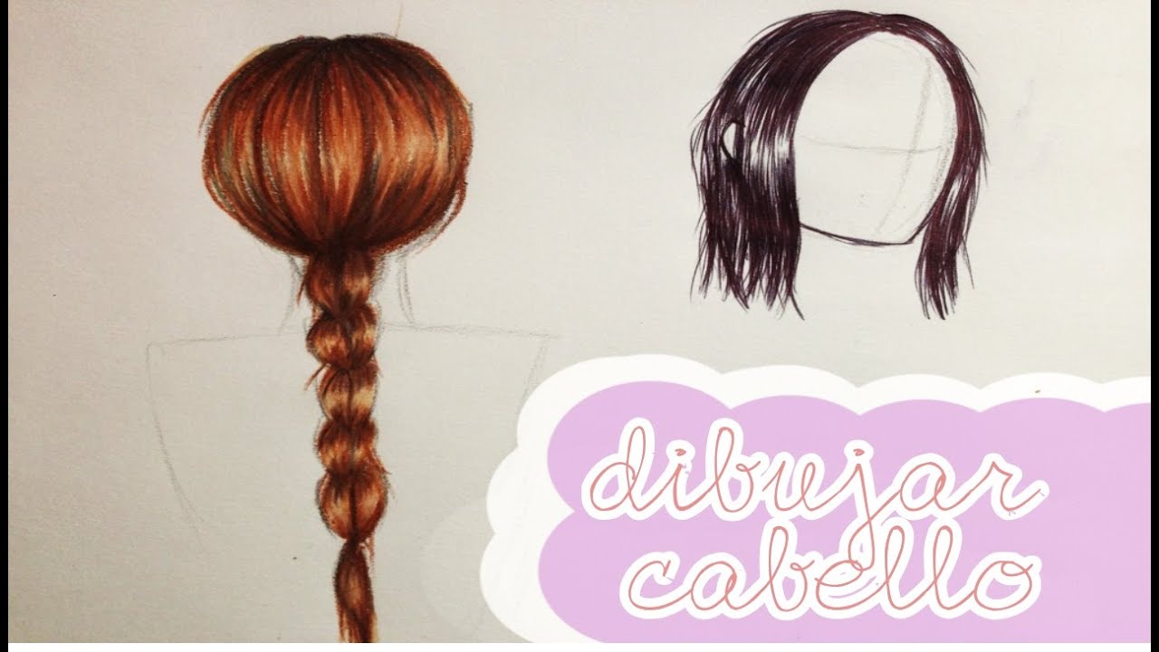 TUTORIAL: COMO DIBUJAR CABELLO DE MANERA REALISTA ♡ - YouTube