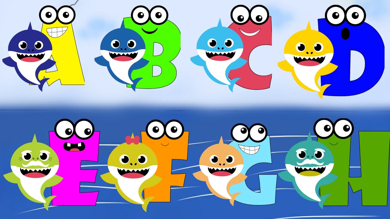 Baby Shark with English Tree Letters ABC Song | Alphabet Song A to Z ...