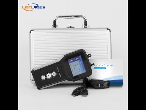 laser particle counter, handheld air particle counter video demo air ...