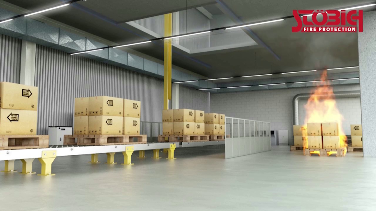 Fire protection for conveyor systems - YouTube