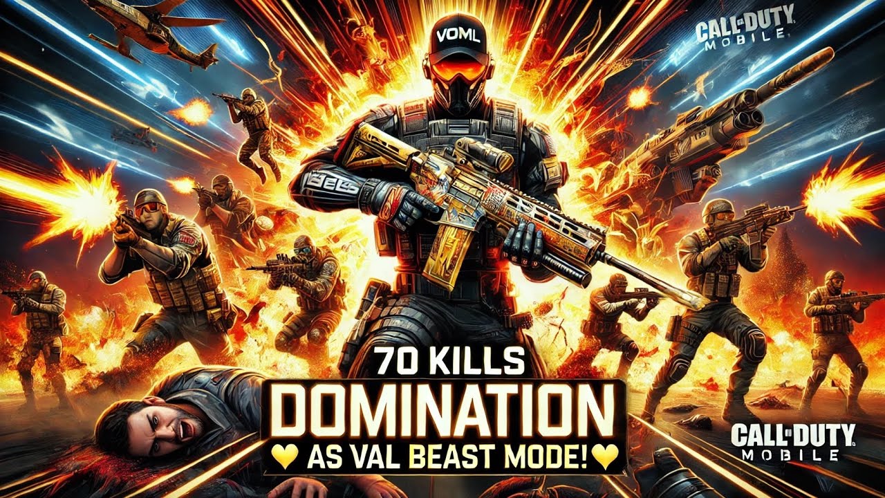 CODM AS VAL BEAST MODE! ⚡ 70 KILLS DOMINATION! - YouTube