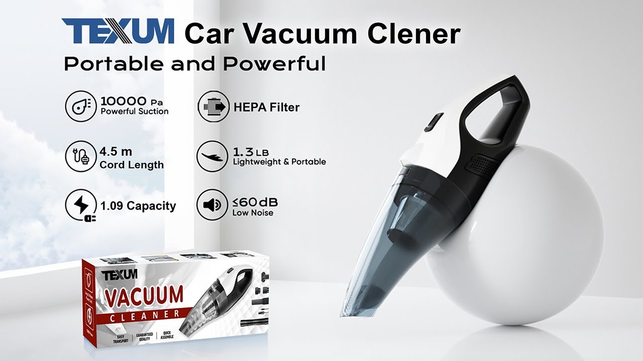 Powerful 140W Car Vacuum with Multiple Attachments - YouTube