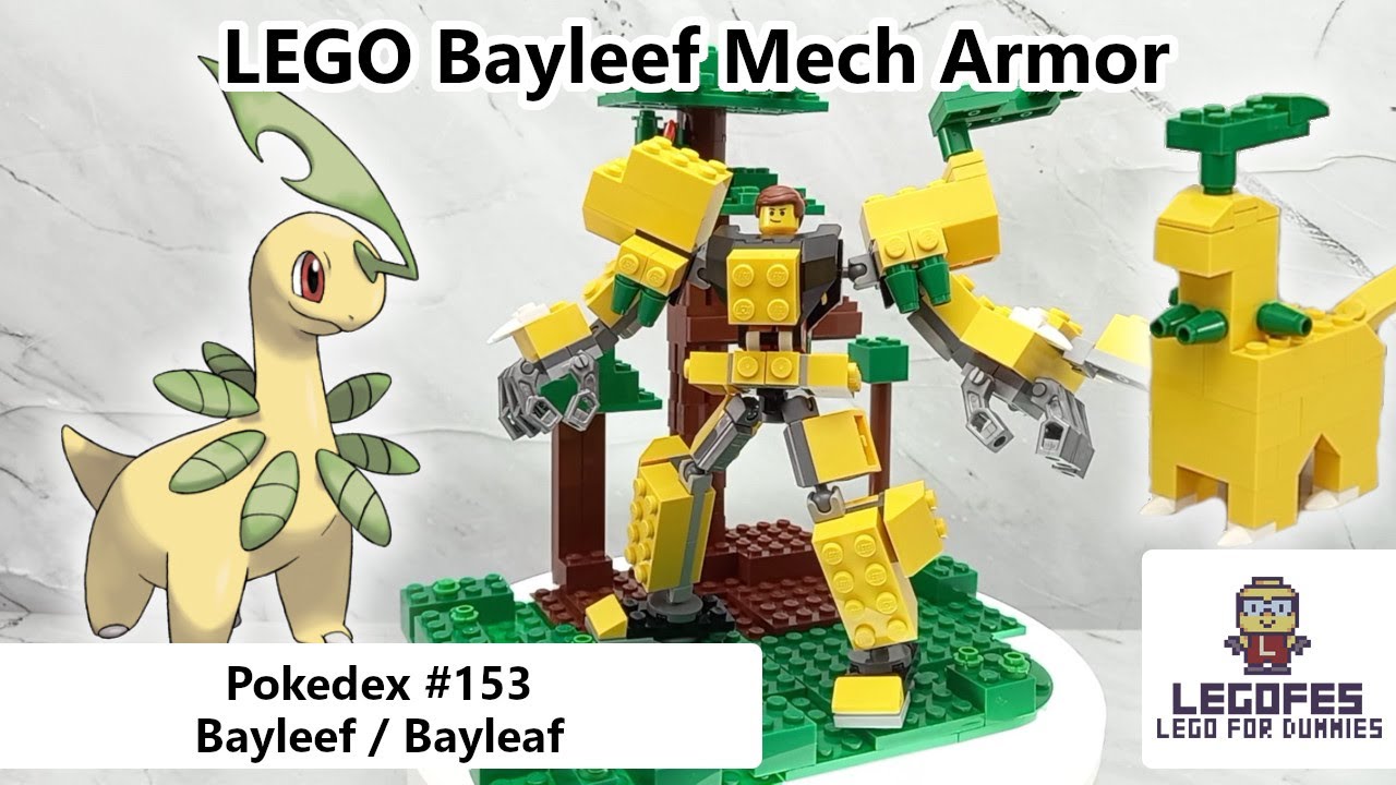 LEGO POKEMON MECH - Pokedex 153 Bayleef / Bayleaf (Tutorial Build ...