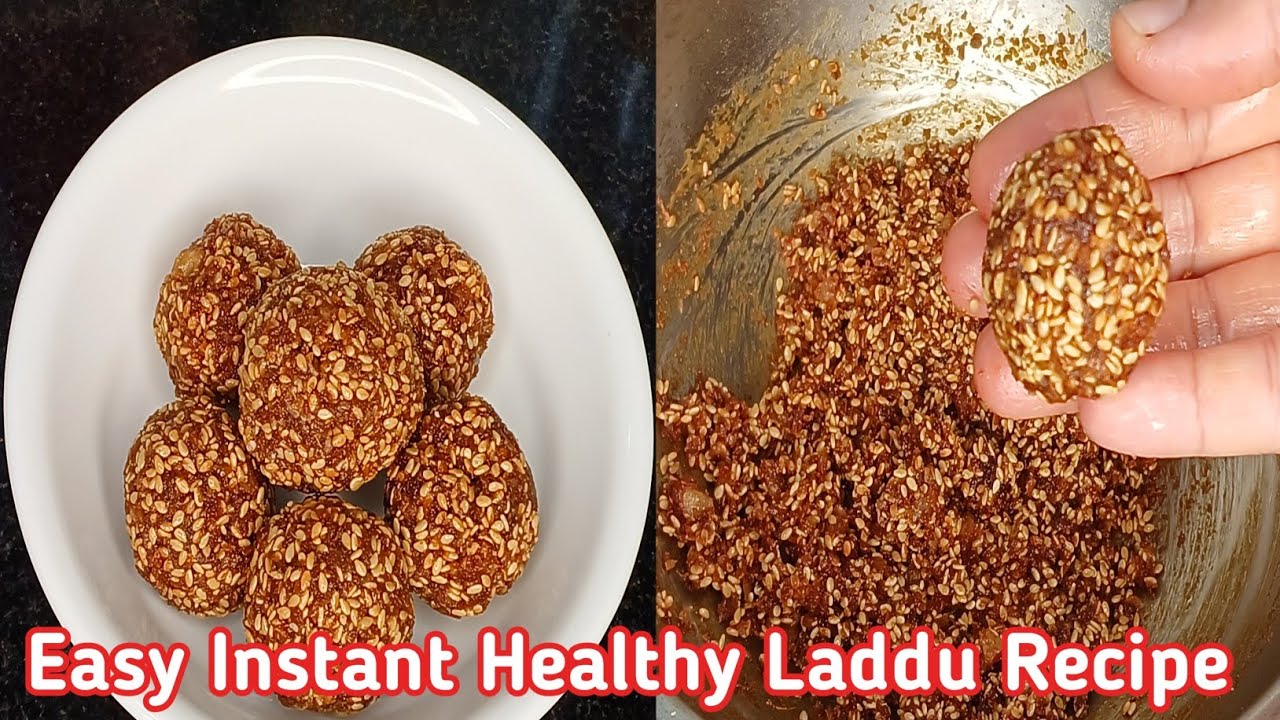 Easy Instant Healthy Tasty Laddu Recipe //Instant Laddu//Simple Laddu ...