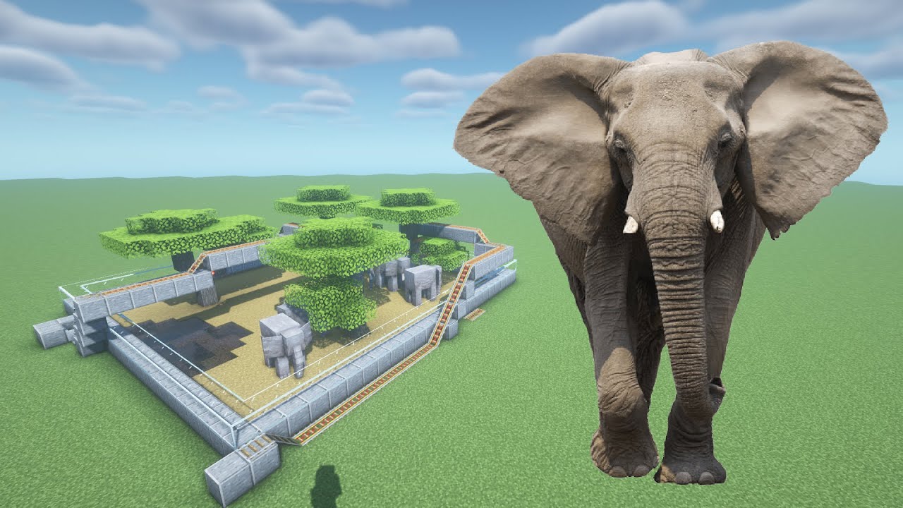 How To Make an Elephant Roller Coaster in Minecraft PE - YouTube