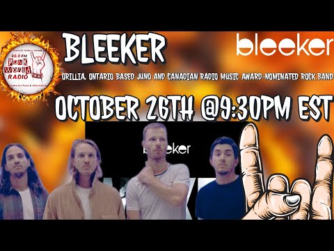 Bleeker Aka Bleeker Ridge (Juno Award Nominated Band) Interview On 99.9 ...