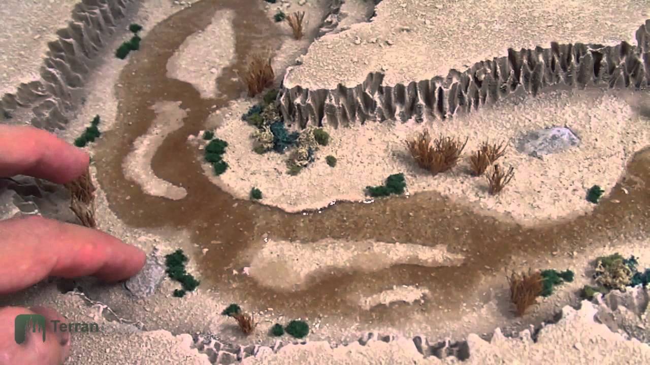 TerranScapes - Desert River Modular Boards - Wargame Terrain - YouTube