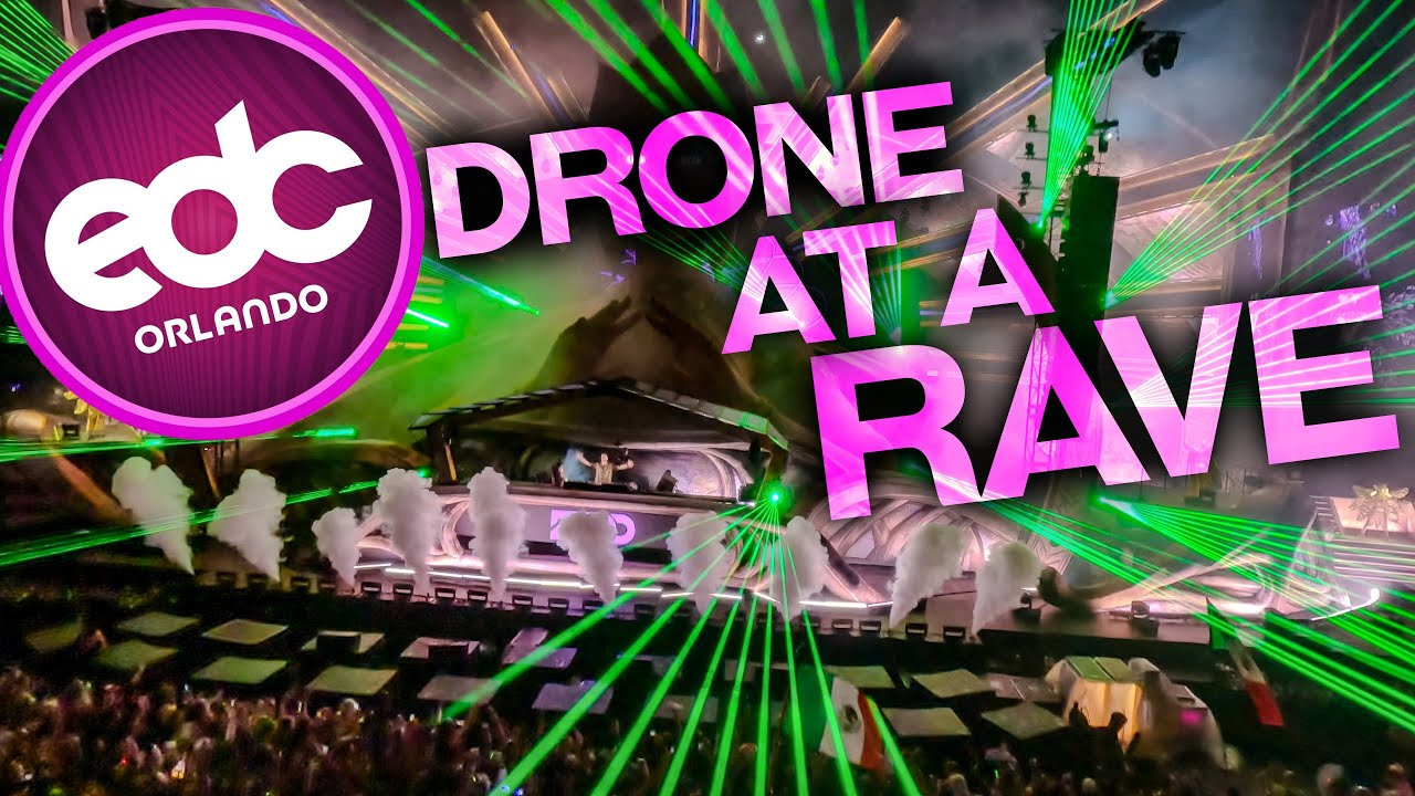 FPV Drone over 100,000 Ravers - ZEDD EDC Orlando 2023 - YouTube