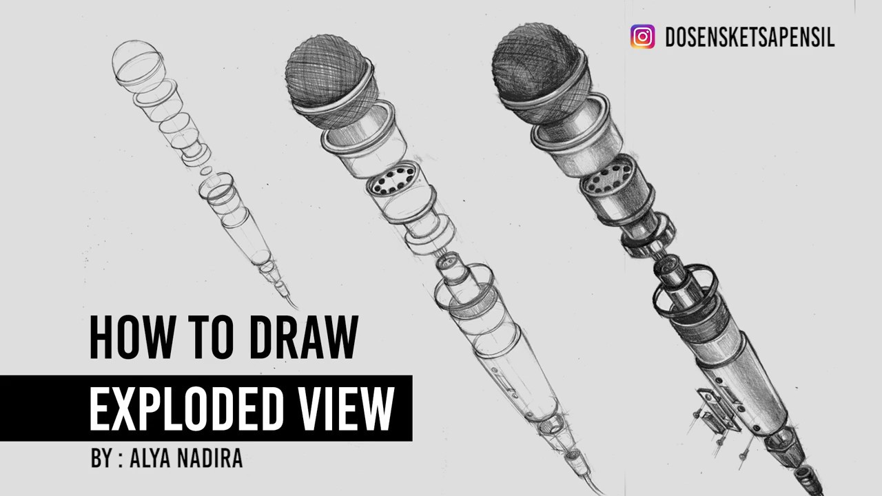 HOW TO DRAW EXPLODED VIEW - YouTube