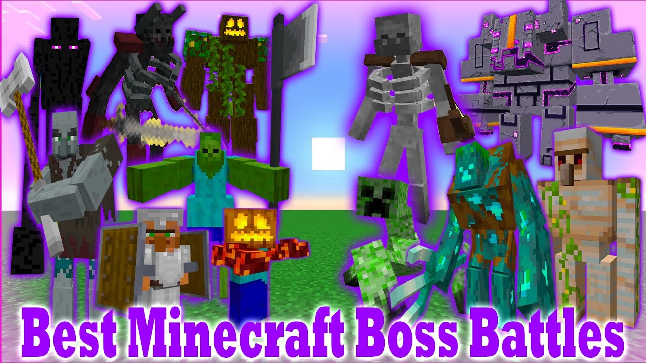 Best Minecraft Boss Battles (Part12) Minecraft Boss Battle - YouTube