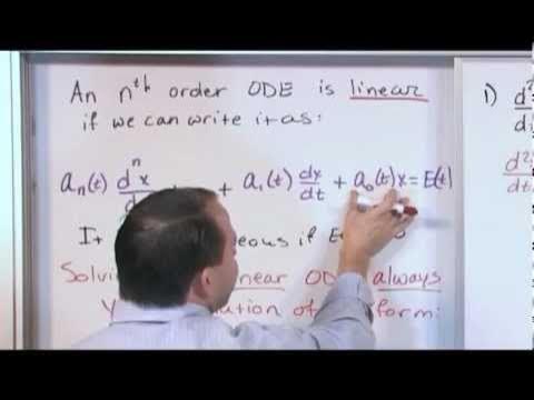 Identifying Linear Ordinary Differential Equations - YouTube