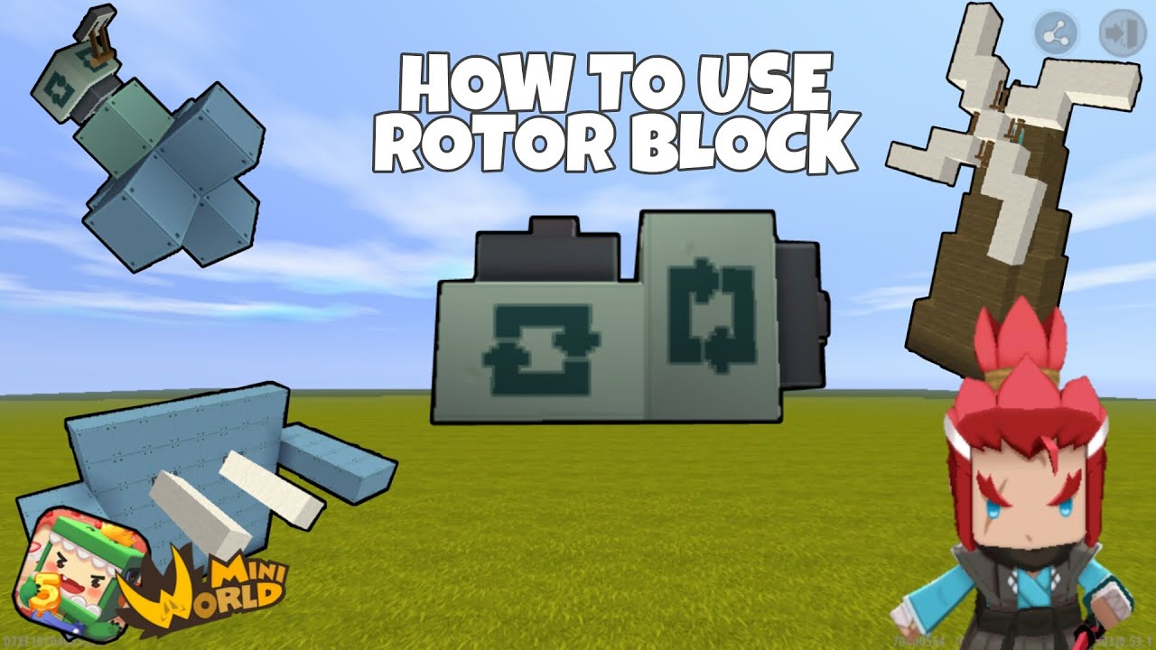 How to Use Rotor Block | Mini World Block Art | | Tips & Tricks - YouTube