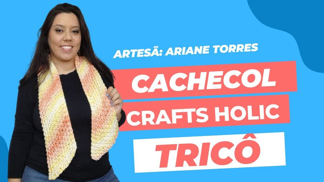 Crafts Holic Cisne - Cachecol em tricô - YouTube