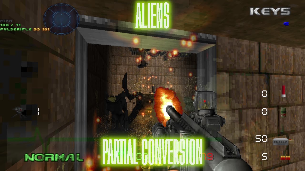 Aliens Partial Conversion v1.4 | Demonfear Map03 | Online Co-op - YouTube