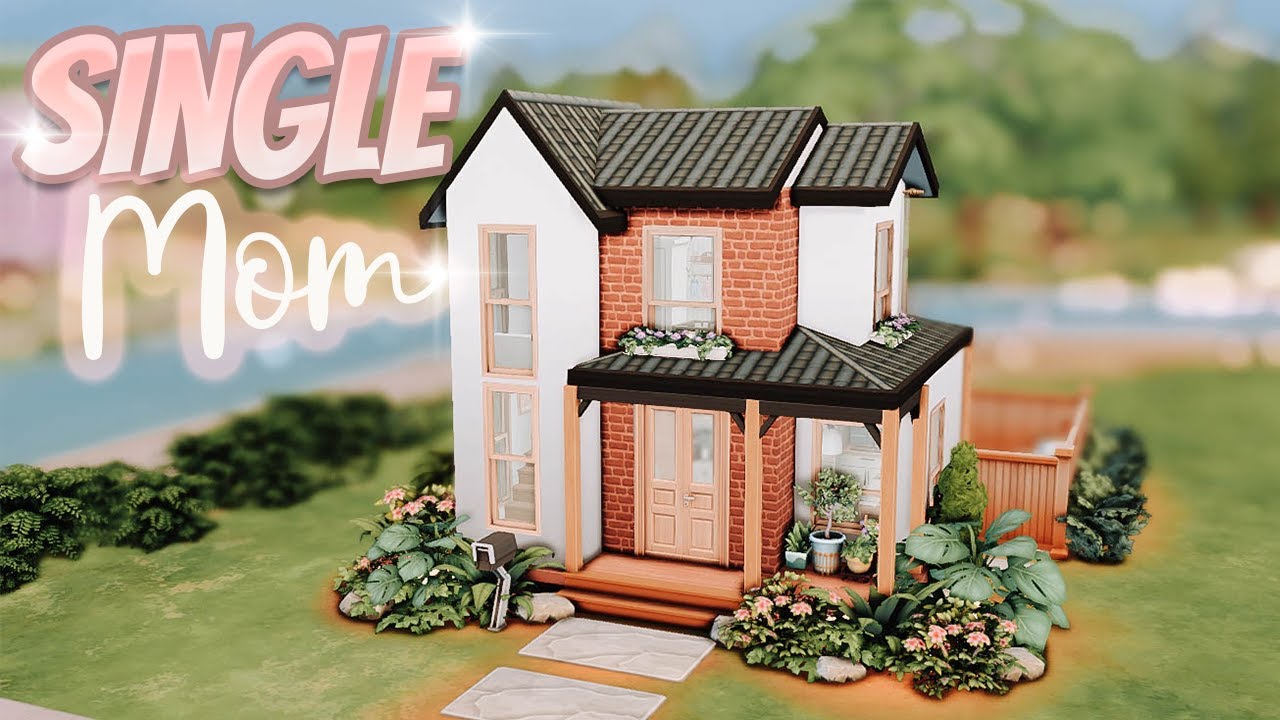 The Sims 4 - SINGLE MOM HOUSE 🌿 | Sims 4 | Speed Build + CC - YouTube