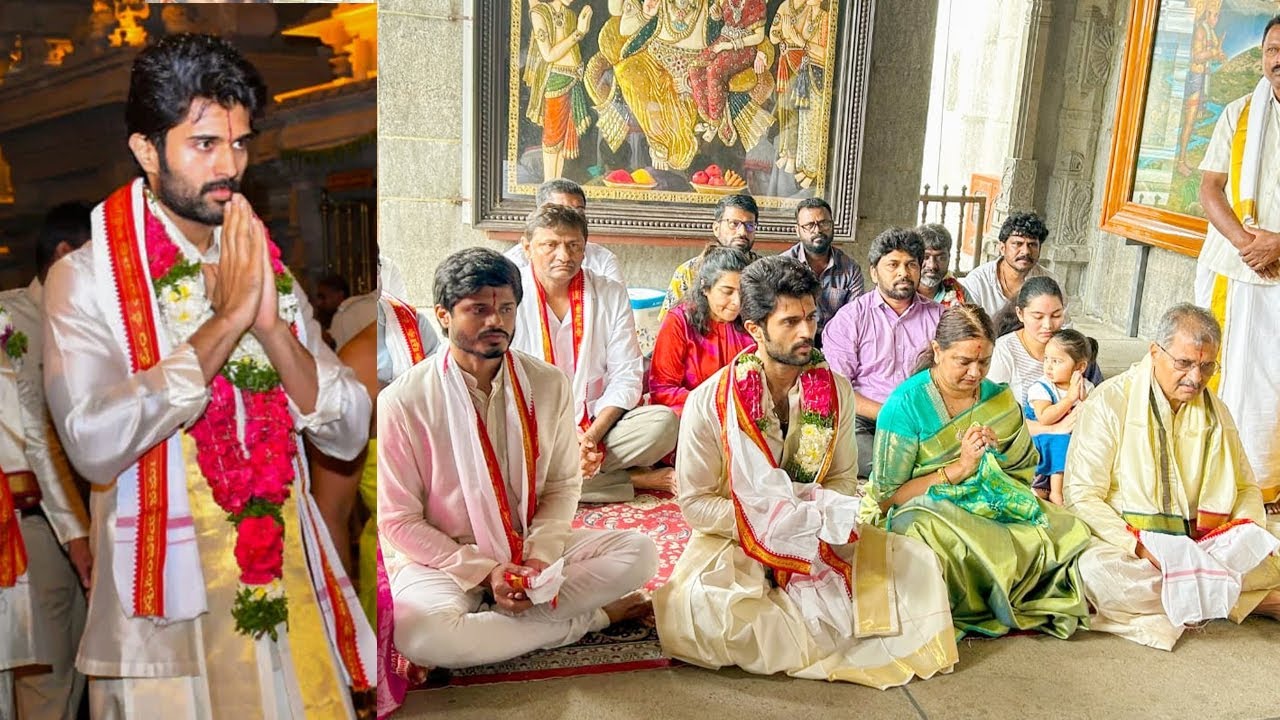 Vijay Devarakonda Latest Visuals At Yadadri Temple | Kushi | Samantha ...