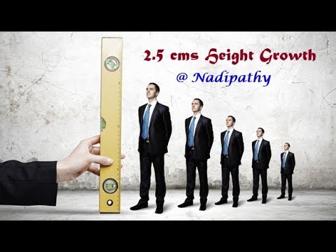 2.5 cm Height Growth only in 4 sessions @ Nadipathy - YouTube