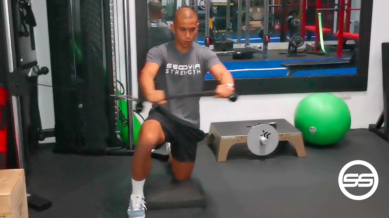Half Kneeling Cable Lateral Chop - YouTube