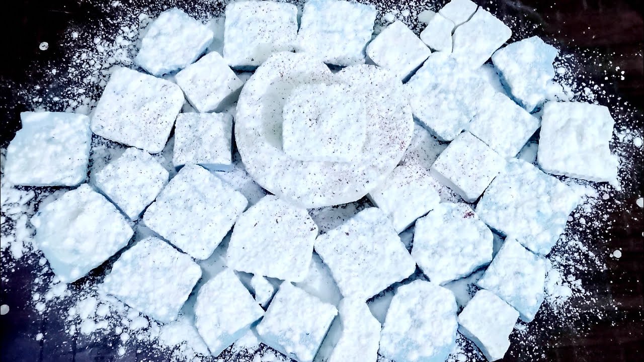 🟦Blue White ⬜ Soft Powdery Block Crush topped cornstarch please ...