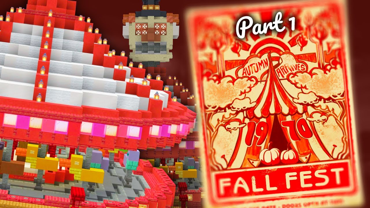 How To Build Fall Fest in Minecraft! | Part 1: BIG TOP CAROUSEL! - YouTube