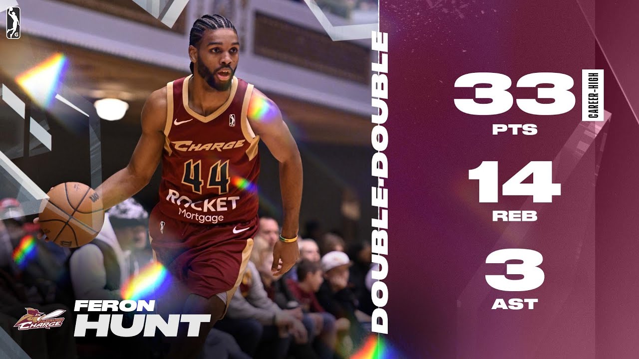 Feron Hunt Records Double-Double With Career-High 33 PTS vs. Knicks ...