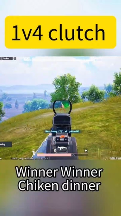 1v4 clutch Winner winner chicken dinner - YouTube