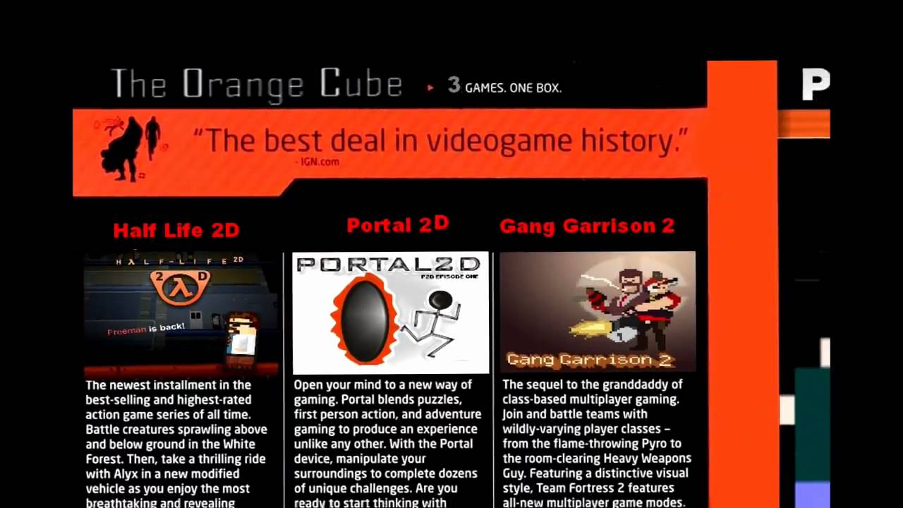 The Orange Box / Cube 2D Games Trailer - YouTube