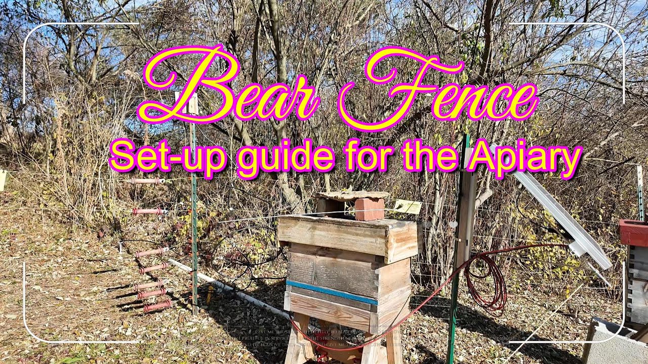 Bear Fence Set-Up Guide for an Apiary/Honey Bee Yard - YouTube