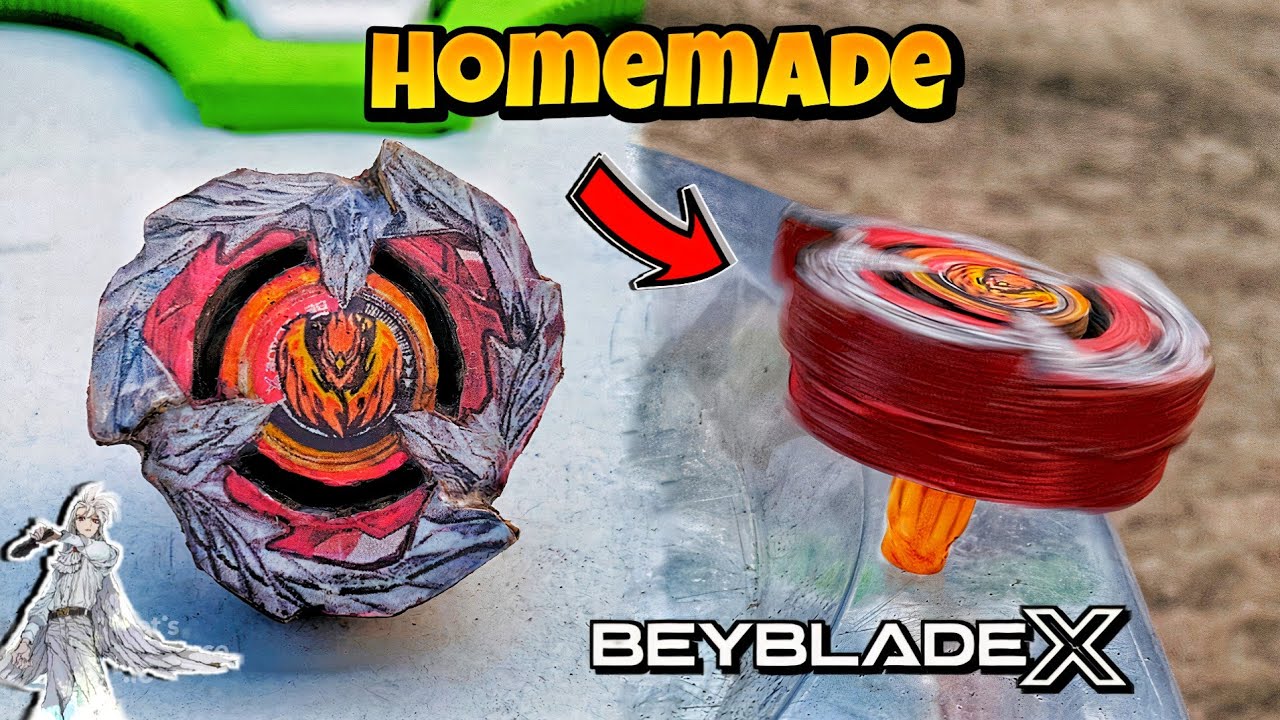Making PHOENIX FEATHER Beyblade From Cardboards 🔥| Beyblade X - YouTube