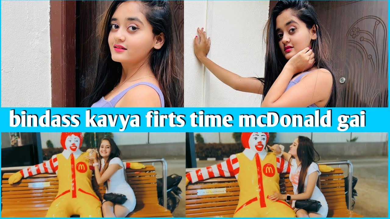 bindass kavya firts time mcDonald gai #bindasskavya @BindassKavya - YouTube