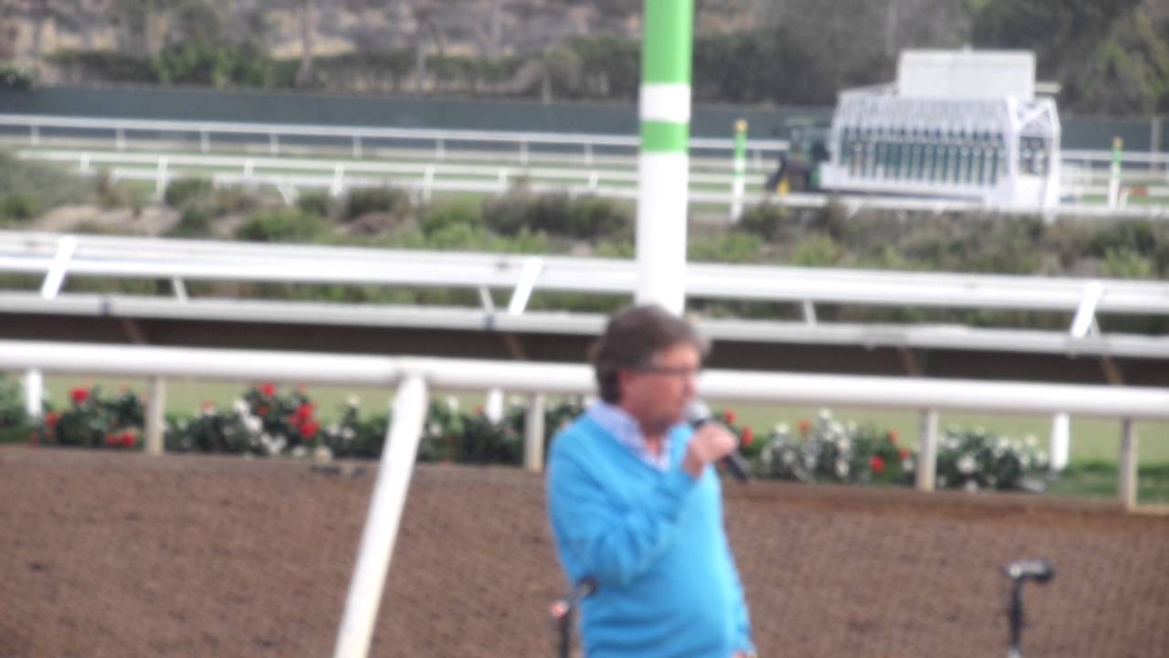 Del Mar Track announcer Trevor Denman hosted festivities including Q ...