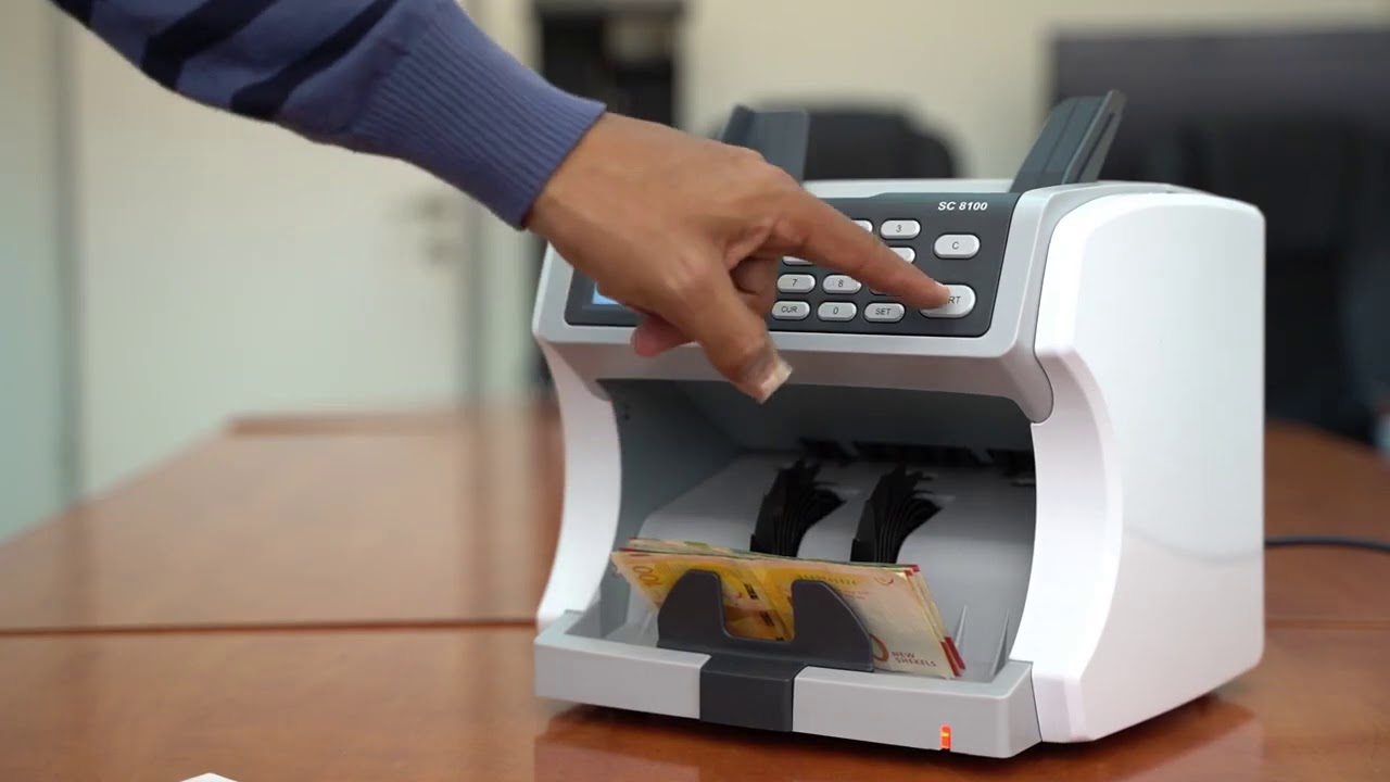 Introduction-SCAN COIN SC8100 Single pocket value notes counter - YouTube