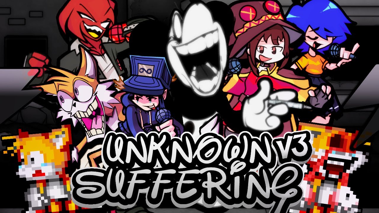 UNKNOWN SUFFERING V3 but Every Turn a Different Character Sings 🎶⚡ (FNF ...