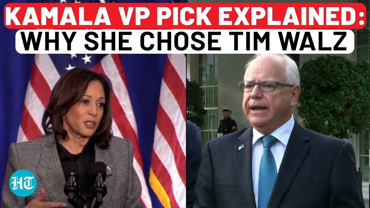 Why Kamala Harris Chose Tim Walz As Running Mate Against Trump's VP ...