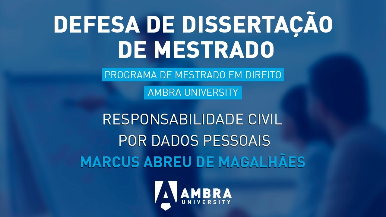 Defesa de Dissertação de Mestrado em Direito - Marcus Abreu de ...