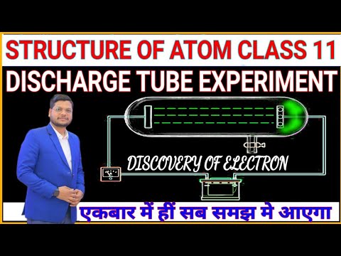 Atomic structure class 11 | Discovery of electron | Discharge tube ...