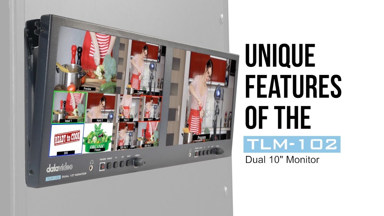 【Official】Unique Features of the TLM-102 Dual 10" Monitor｜Datavideo ...