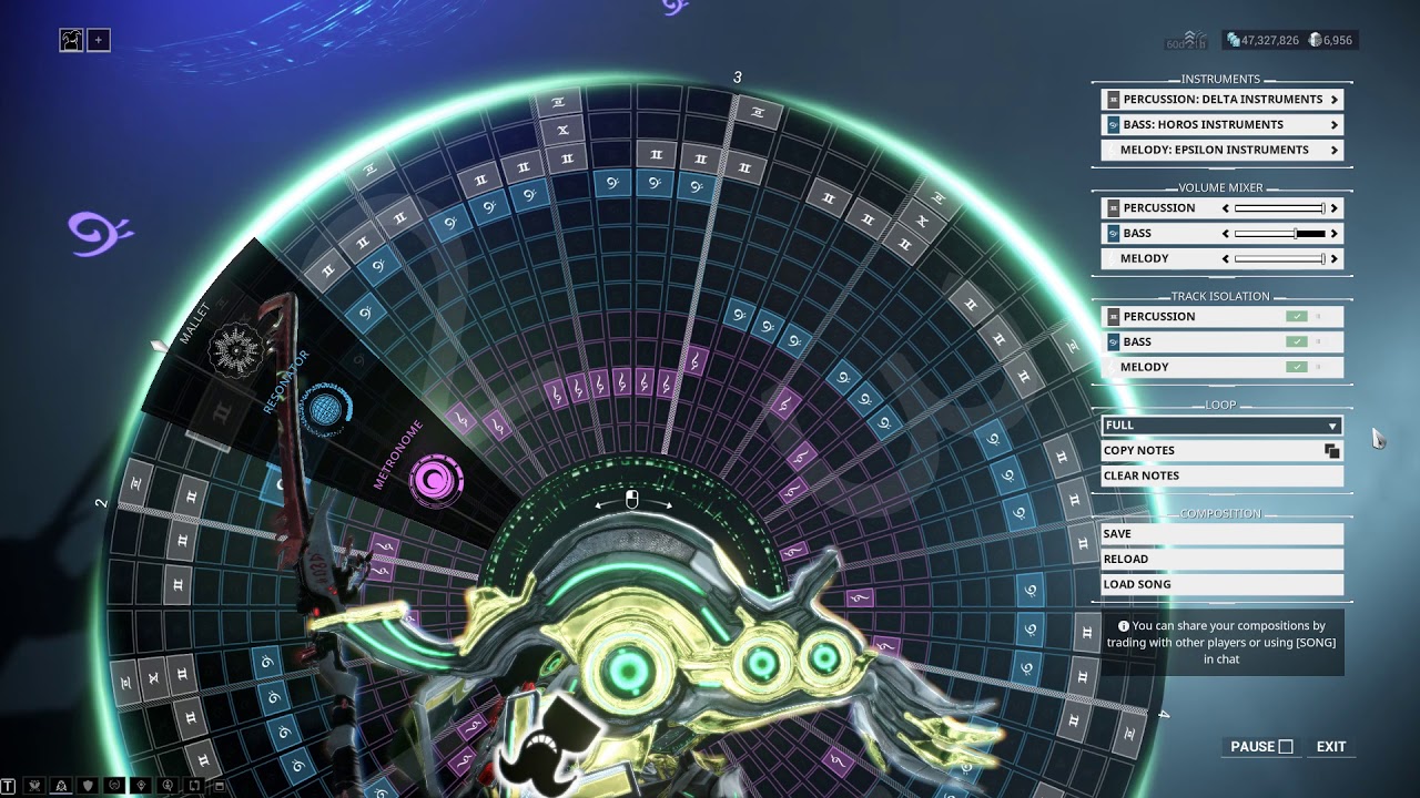 Warframe Mandachord: The Vine (Tristam) + Glyph Codes - YouTube