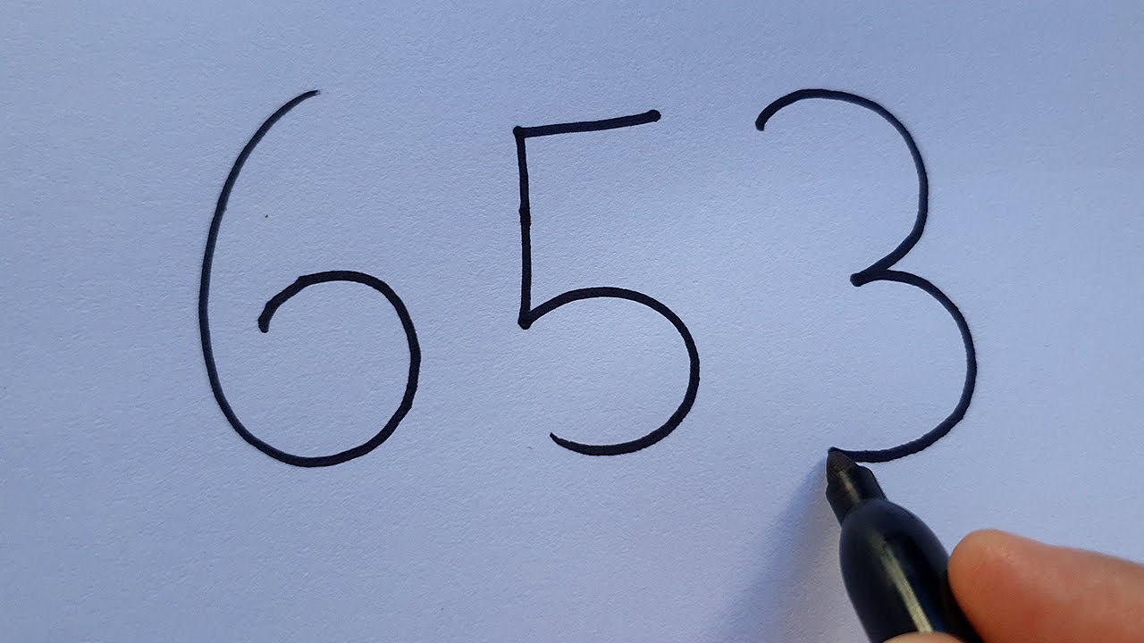 Draw A Fish From Numbers 653 Easy | How To Draw Fish || The Tutorial ...