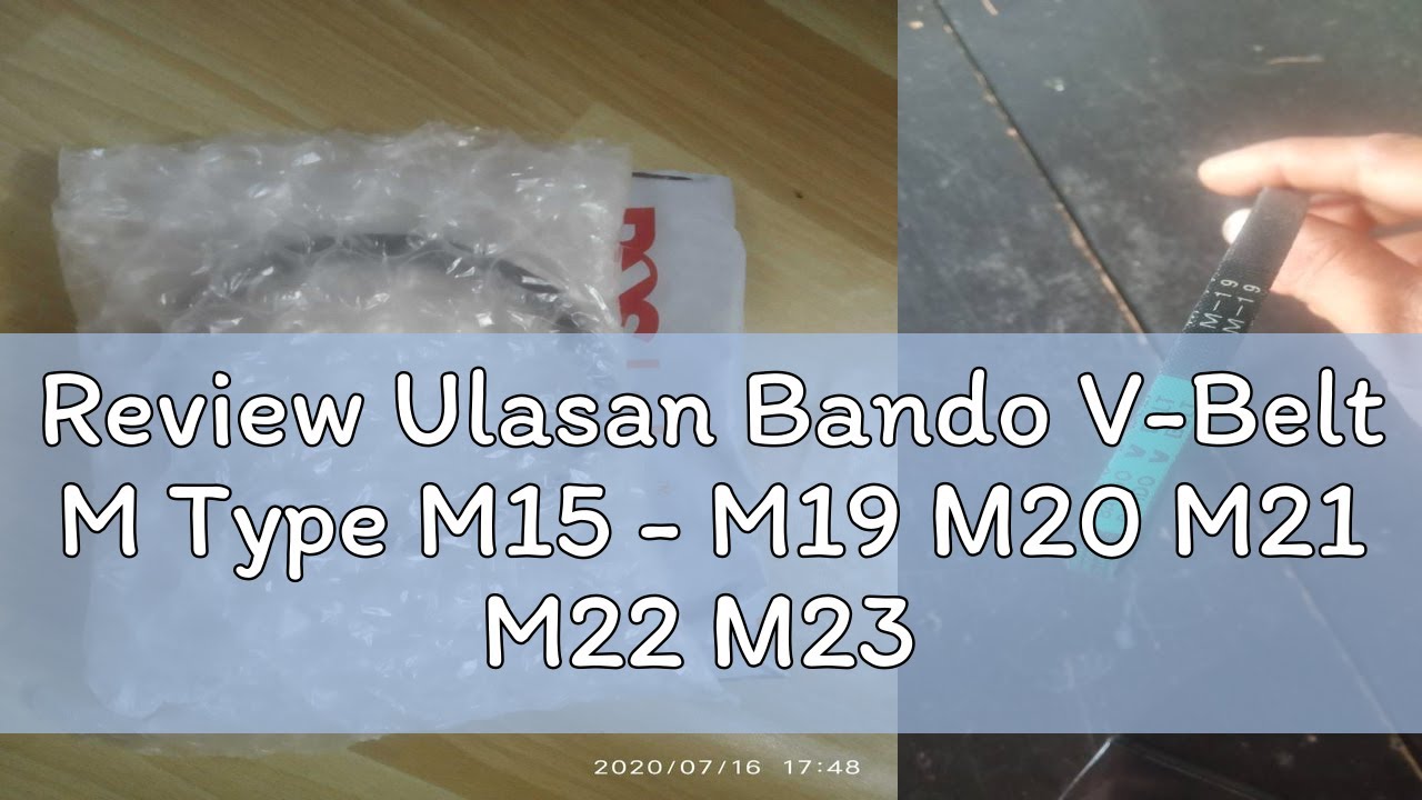 Review Ulasan Bando V-Belt M Type M15 - M19 M20 M21 M22 M23 M24 M25 M26 ...